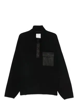 Visvim Barlow Quarter-zip Sweater - Black