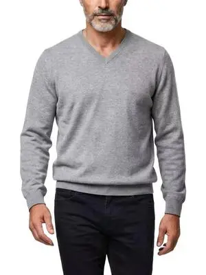 Brunello Cucinelli V-neck Cashmere Sweater - Grey