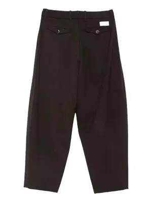NINE:INTHE:MORNING Gerda Pleated Trousers - Brown