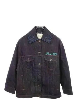 FENDI 2010s Open Your Heart Denim Jacket