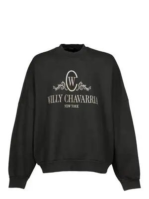 WILLY CHAVARRIA Os Chavantino Crew-neck Sweater - Black