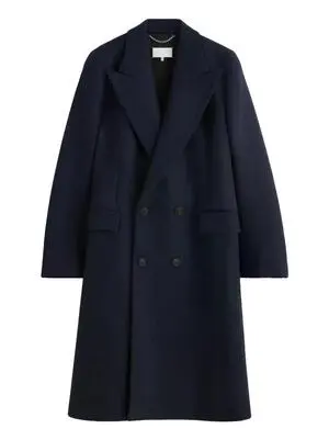 MAISON MARGIELA Double-breasted Coat - Blue