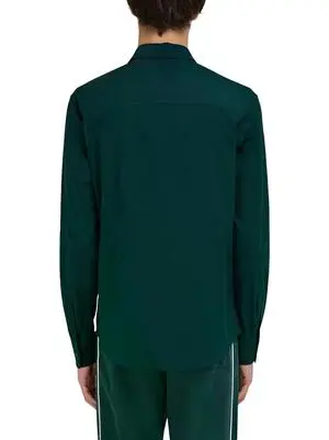 FERRAGAMO Button-up Long-sleeve Shirt - Green