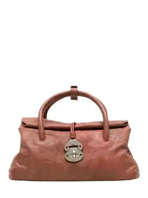 ZANELLATO Small Dotta Officina Leather Tote Bag Brown
