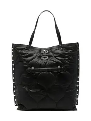 ZANELLATO A Spasso Lunaria Quilted Leather Tote Bag - Black