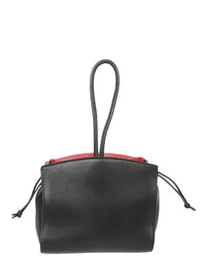 Patrizia Pepe Fly-plaque Drawstring Shoulder Bag - Black