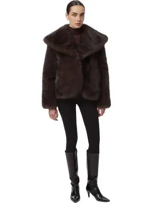 Apparis Yara Sable Coat Fauve Multi