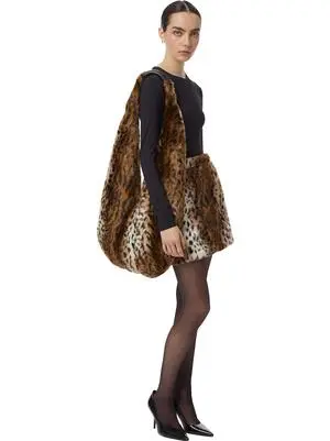 Apparis Maxi Colette Shaved Leopard Bag - Leopard Multi