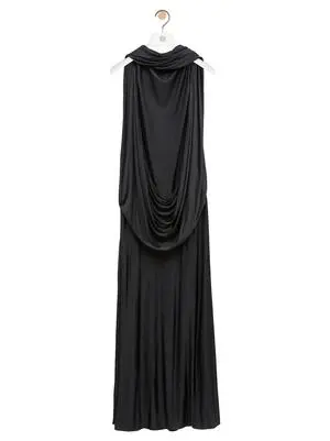 Loewe Pebble Dress In Viscose - Black
