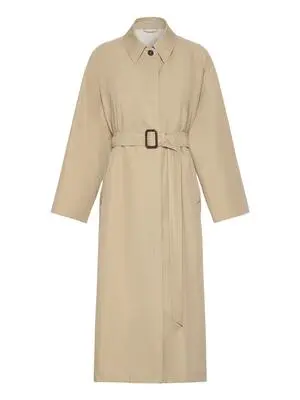 Max Mara Water-repellent Gabardine Trench Coat - Beige