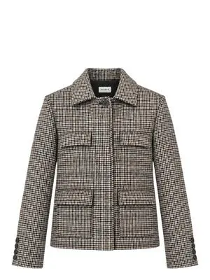 P.a.r.o.s.h Long-sleeve Casual Jacket - Houndstooth