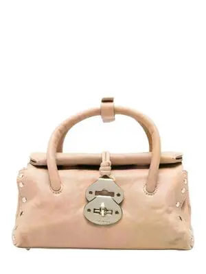 ZANELLATO Dotta Officina Baby Leather Tote Bag Neutrals