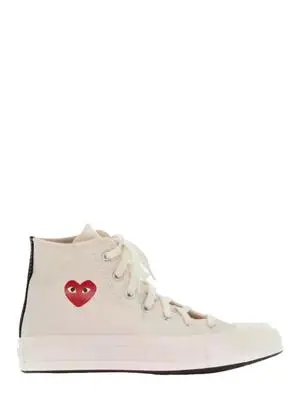 Play Comme Des Garcon X Converse Chuck Taylor 70 Heart-patch Sneakers - Neutrals