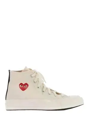 Play Comme Des Garcon X Converse Chuck Taylor 70 Heart-patch Sneakers - Neutrals