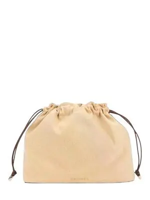 Orciani Her-o Logo-patch Drawstring Pouch - Neutrals