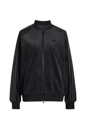 Adidas Corduroy Sst Oversized Track Top Asia Sizing - Black
