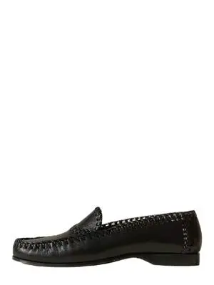 Hereu Sastre Braided-seam Loafers - Black