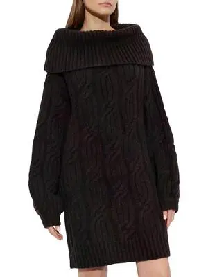 GESTUZ Gzjosely Cable-knit Mini Dress - Brown