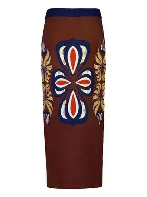PAULA Jacquard Midi Skirt