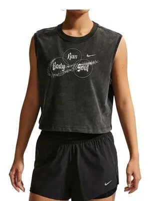 Nike Dri-fit Moisture Wicking Running Top - Grey