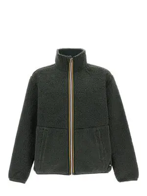 K-WAY Felpa Pascal Sherpa Polar Double - Verde