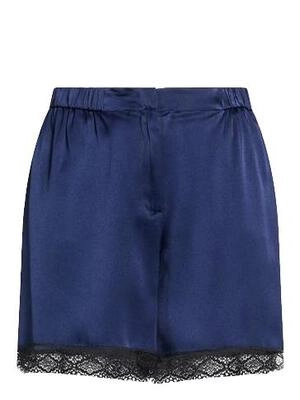 Alberta Ferretti Shorts & Bermuda Shorts Size Acetate, Silk - Navy