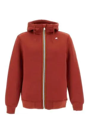 K-WAY FELPA CON ZIP RAINER SPACER Red