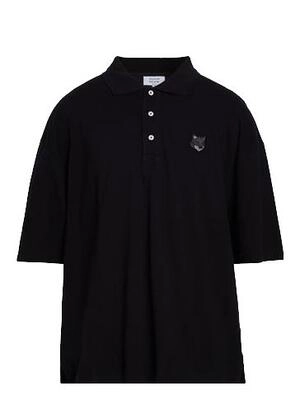 Maison Kitsuné Polo Shirt Size Cotton - Black