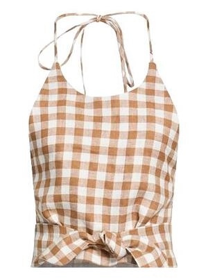 Asceno Top Size Linen - Brown