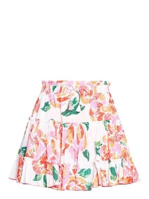 Poupette St Barth Mini Skirt Size Cotton - Orange