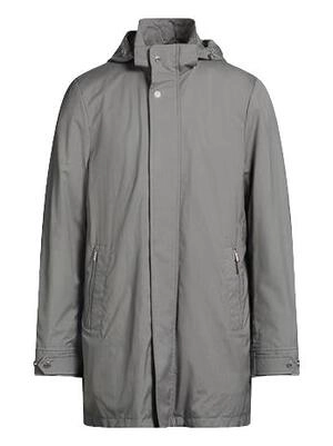 MOORER Overcoat & Trench Coat Size Virgin Wool, Silk, Polyurethane - Grey