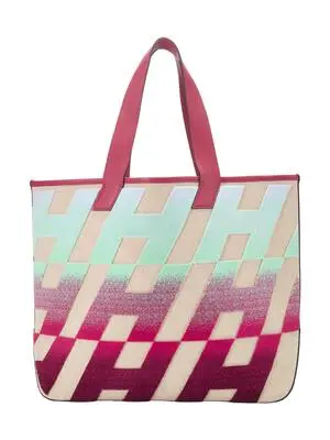 HERMÈS Multicolor Cabas H En Biais Tote 40