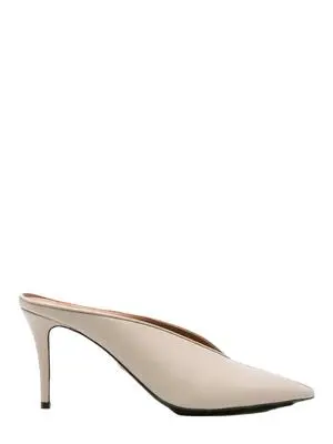 Stella McCartney Pointed-toe V-cut Mules - Neutrals