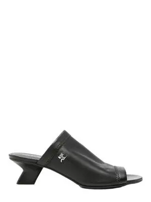COURREGES Wet Stretch Sandals - Black