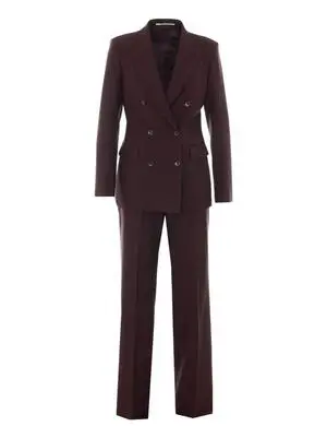 Tagliatore Double-breasted Wool Suit - Brown