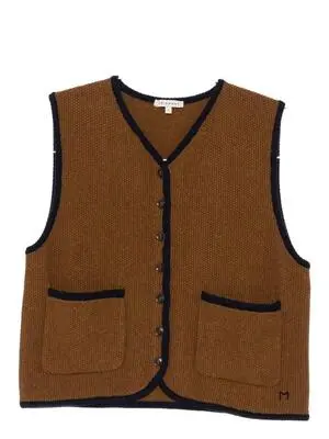 MOISMONT Angele Wool Cardigan - Brown
