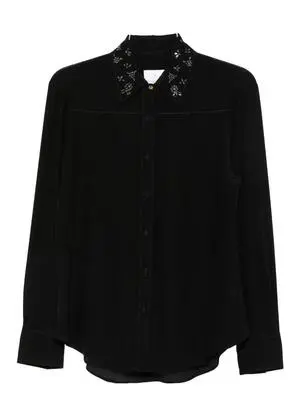TRAME AUREE Embellished Shirt - Black