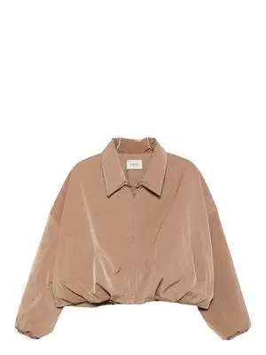 SOSUE Drawstring Short Jacket - Brown
