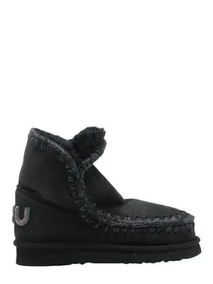 Mou Eskimo 18 Glitter Logo Boots - Black