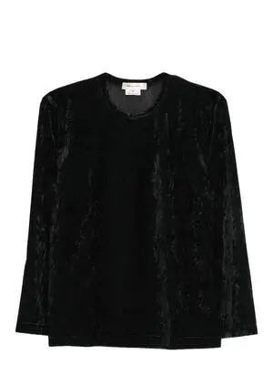 Comme Des Garçons Crinkled Texture Sweater - Black