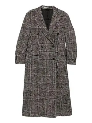 Tagliatore Tagliatore Wool Long Double-Breasted Coat Black