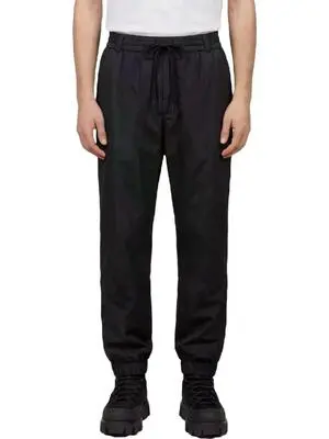 Moncler Drawstring-waist Logo-patch Track Pants - Black