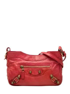 Balenciaga 2012 Lambskin Motocross Giant 21 Hip Crossbody Bag - Red