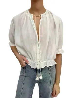 RODEBJER Perla Plissé Blouse