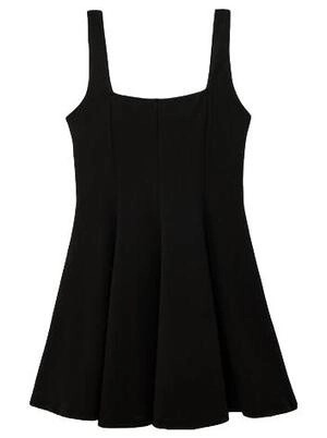Koton Strappy Square Neck Mini Dress - Black