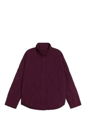 Beyond Yoga Roam Water Repellent Quilted Jacket - Cabernet
