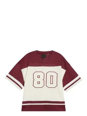 PACSUN 80 Football Mesh Jersey - Red