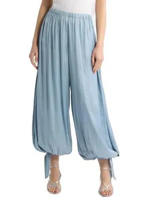 Deluc Poison Satin Balloon Pants - Silver