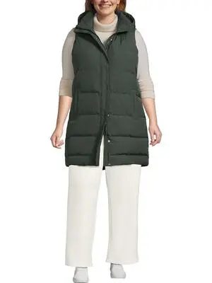 LANDS' END Plus Size Max 600 Down Puffer Vest