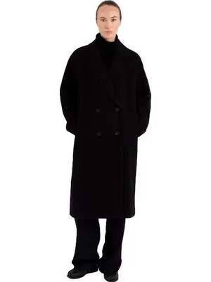 OROLAY Maxi Classic Wool Coat - Black